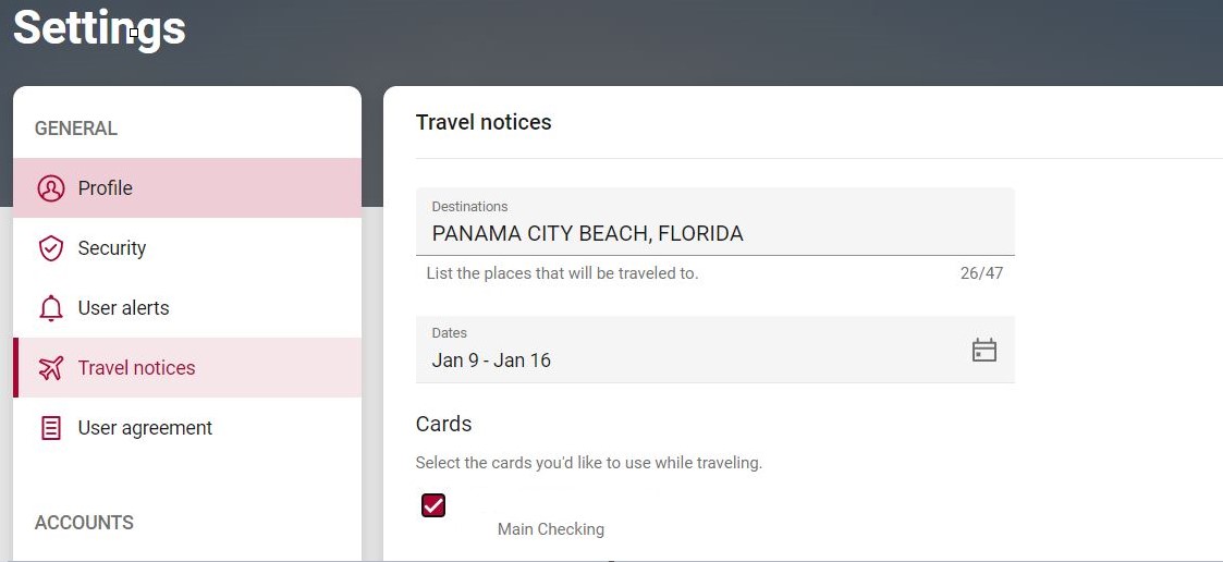 Online Banking and Mobile App Resources Settings › Northstar Bank